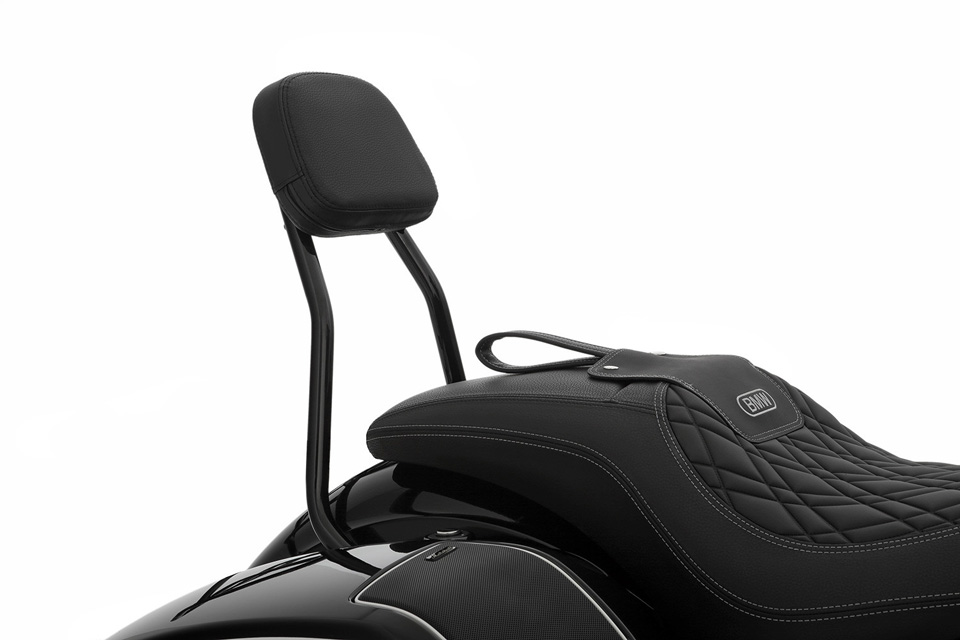 BMW R18 Bagger: Passenger Backrest, Black