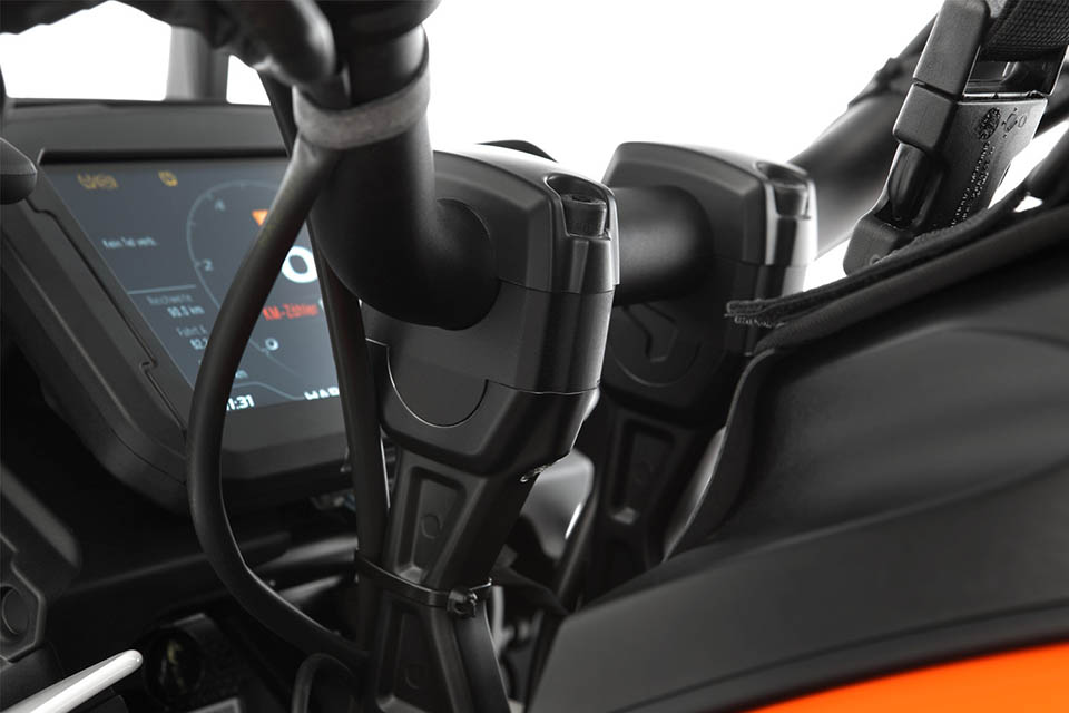 Pan America Wunderlich Handlebar Risers, 25mm, Black