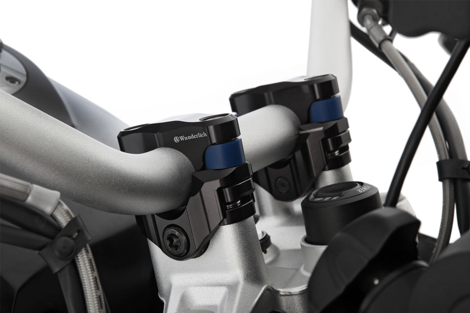 Wunderlich BMW R1200 R1250 GS GSA ERGO ProFlex Bar Risers, 27mm