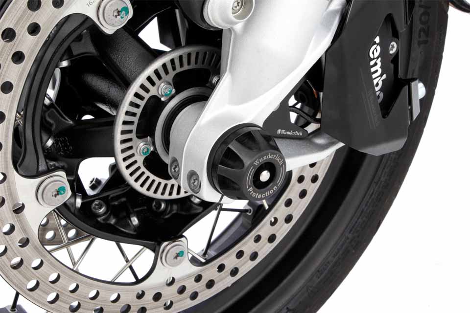Wunderlich DOUBLESHOCK Axle Protection Pads, BMW R12 R12 nineT, Front ...