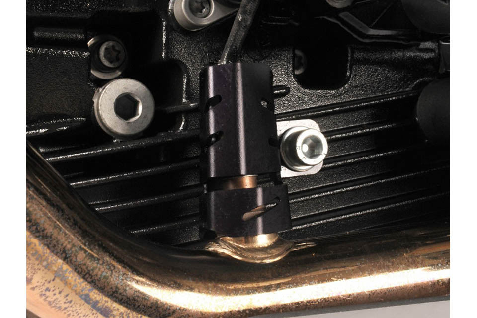 BMW R1200 Oxygen Sensor Guard, Left Side, Black