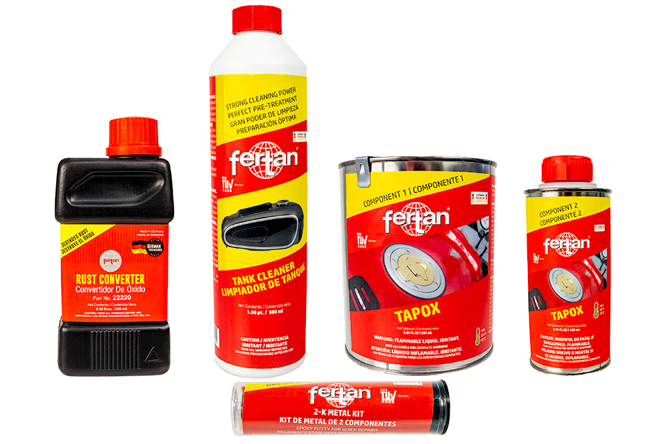 FERTAN Tank Restoration Kit Motorcycle Maintenance
